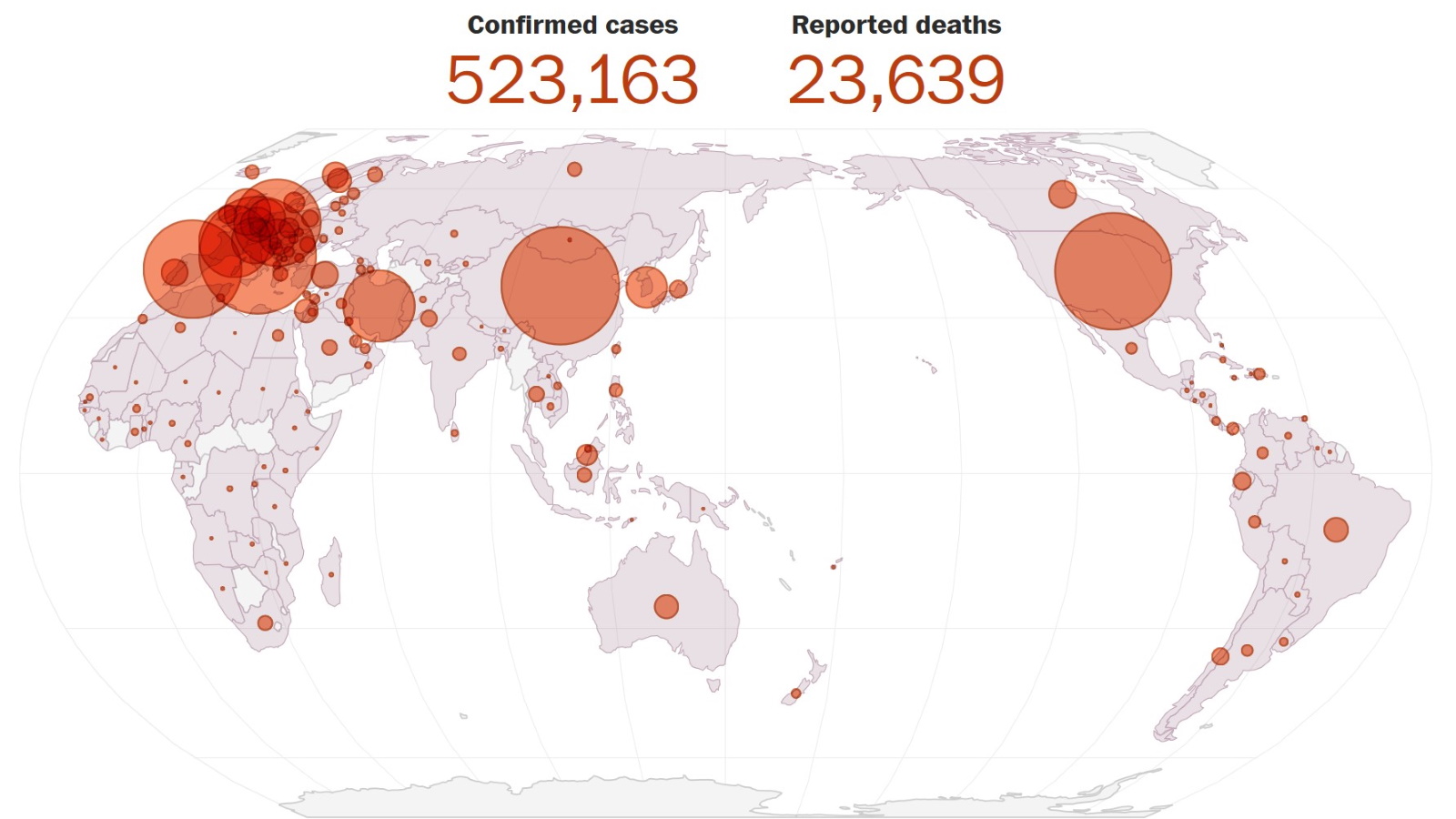 Data visualization in a time of pandemic – #3: Mapping the virus – Baryon